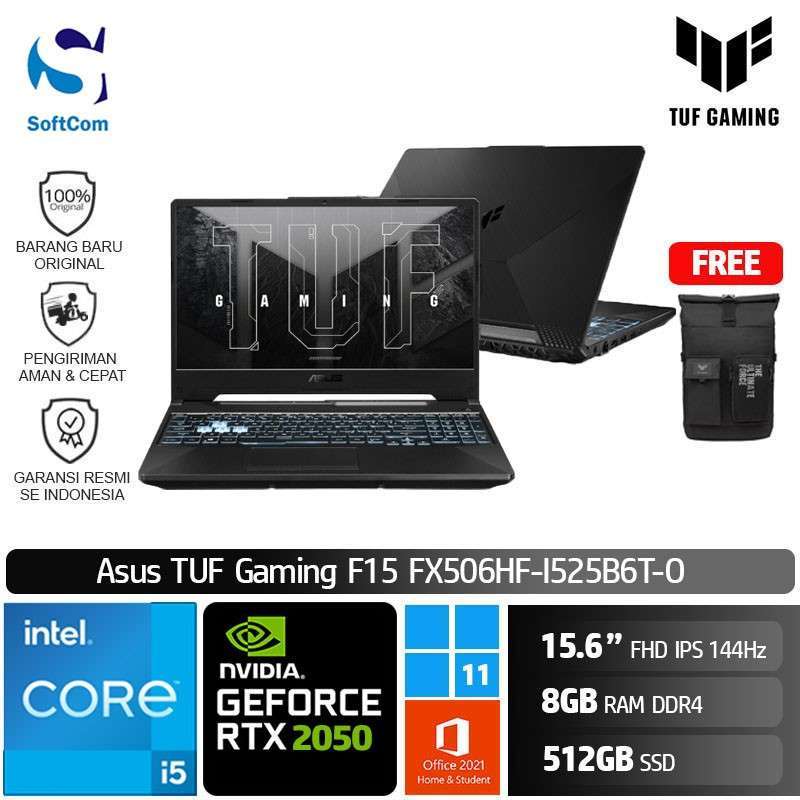 Promo Asus Tuf F15 Fx506hf I525b6t Laptop Gaming [core I5-11400h/8gb/512gb/rtx2050 4gb/15.6/win ...