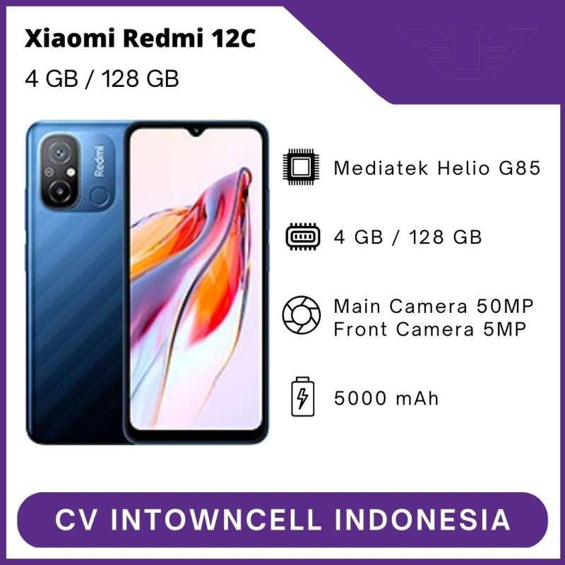 Jual Xiaomi Redmi 12C 4/128GB Garansi Resmi di Seller CV INTOWN CELL INDONESIA Official Store ...