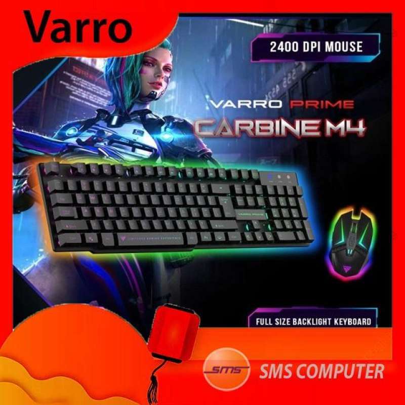 Jual Varro Prime Carbine M4 (keyboard + Mouse) Gaming Keyboard Di ...