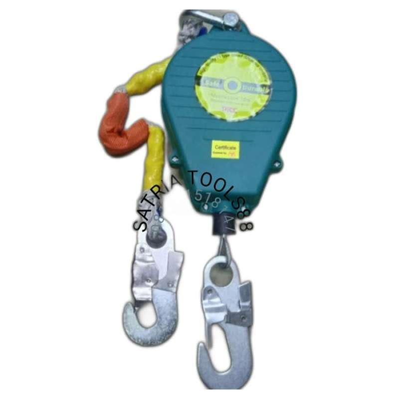 Jual Fall Arrester 5m Retractable Lifeline Safety Prevention 5 Meter Di ...