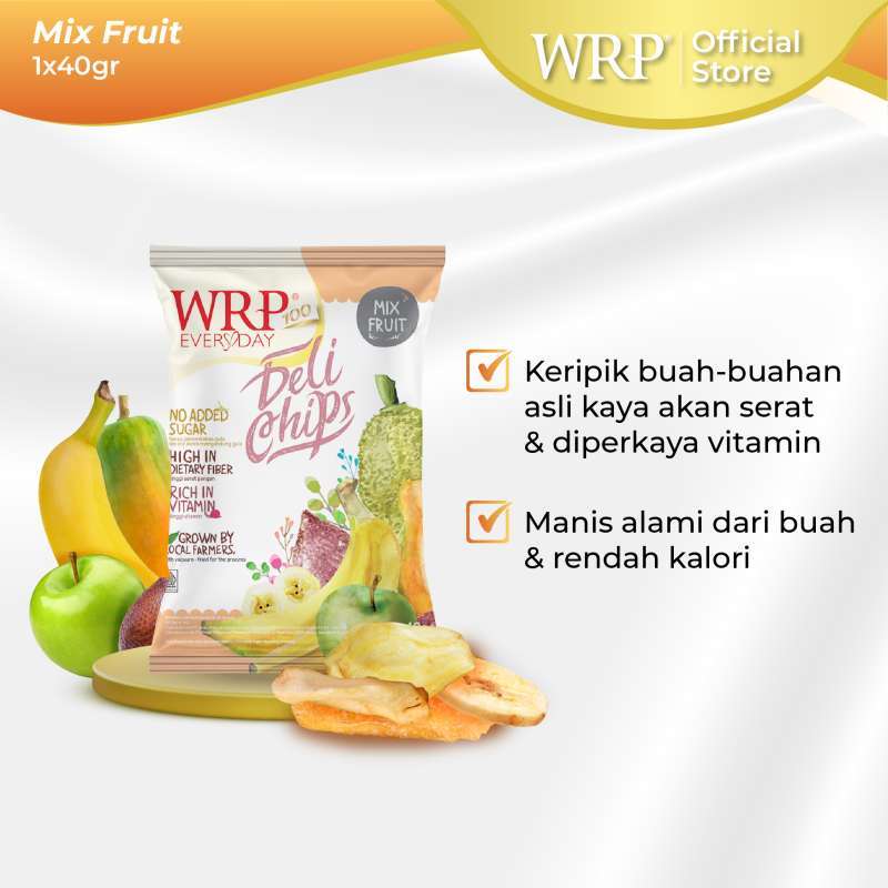 Promo Wrp Delichips Mix Fruit 40g - Keripik Buah Diskon 35% Di Seller ...