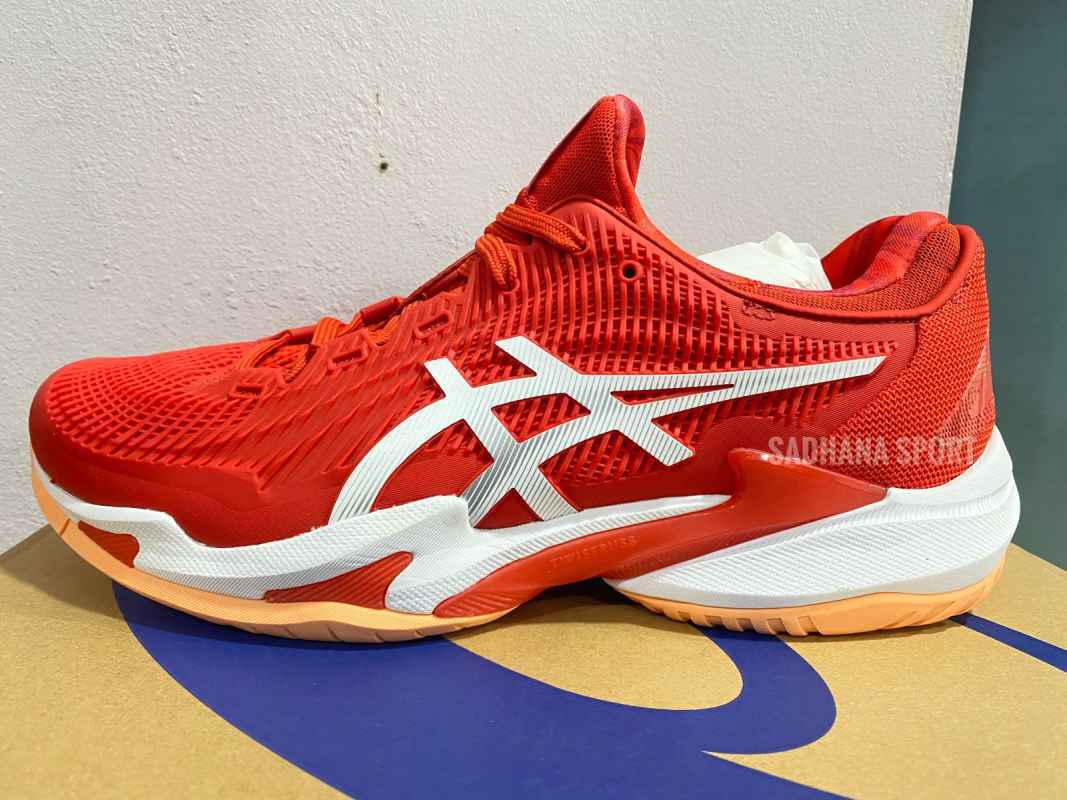 Jual Sepatu Tenis Asics Court Ff 3 Novak Men Fiery Red/white - 40.5 Di ...