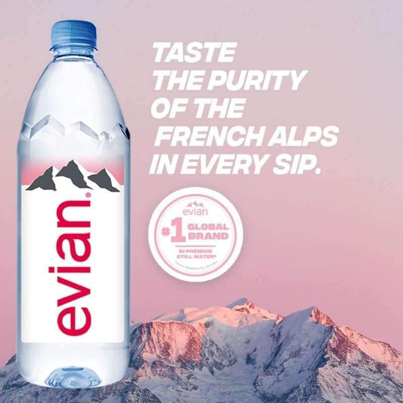 Jual Evian Natural Mineral Water 500ml. Original Di Seller Viva Market ...