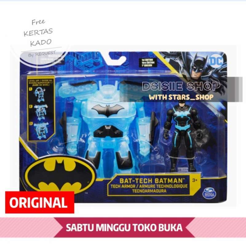 Promo Batman Bat-Tech 4' Action Figure Transforming with Tech Armor ...