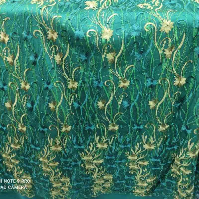 Jual Kain kebaya tile two tone gliter sugar candy harga per setengah ...