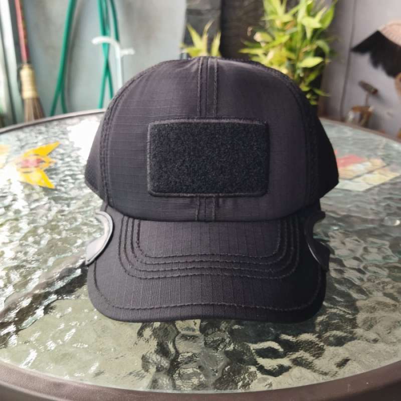 Promo Topi Tactical Bacok Hitam Polos Deralon Store Diskon 2% Di Seller ...