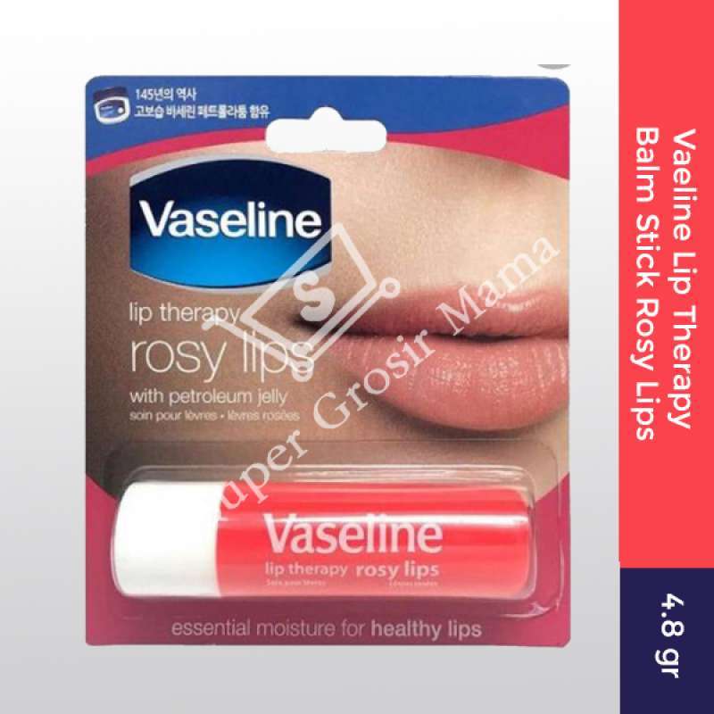 Jual Vaseline Lip Therapy Balm Stick Rosy Lips - Merah di Seller Super ...