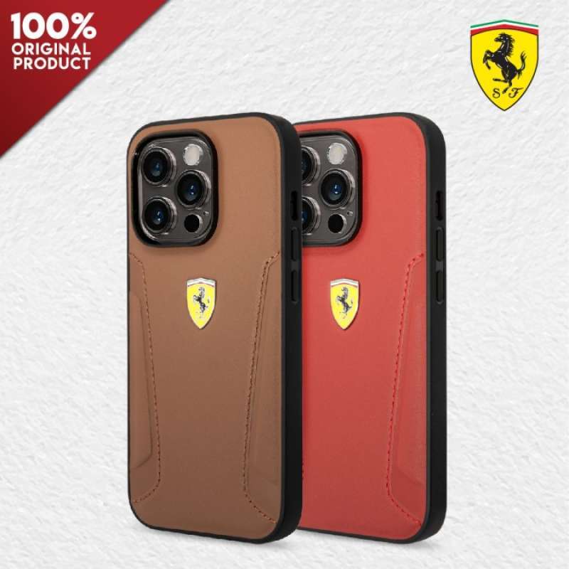 Promo Case 14 / Plus / Pro / Pro Max Ferrari Ltr Stamp Sides Diskon 23% ...