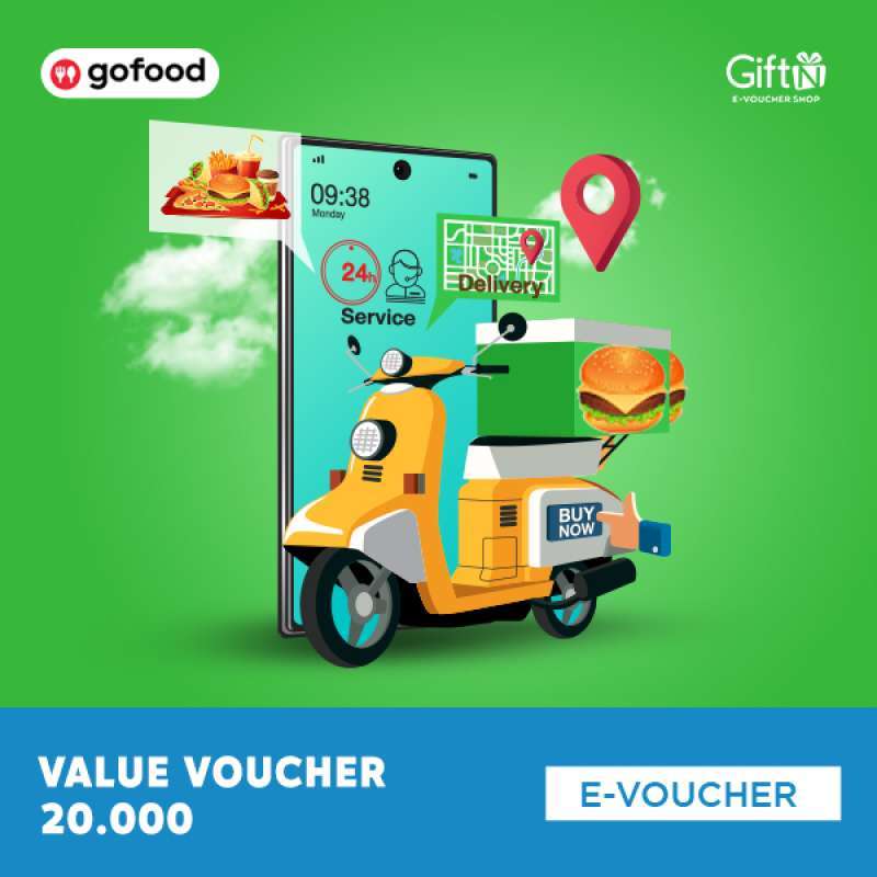 Jual Gojek Go Food Value E-Voucher [Rp 20.000] di Seller GIFTN Official ...