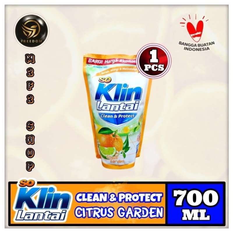 Promo So Klin Lantai Sensasi Clean & Protect Citrus Garden - 700 ml ...