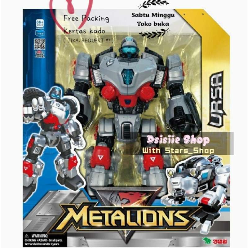 Promo Metalions Ursa Robot Animation Series Animal Beast Transforming Robot Diskon 23% di Seller ...