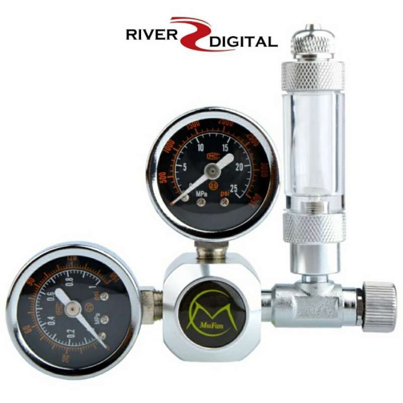 Jual Mufan Co2 Regulator Double / Dual Pressure Gauge Tabung Co2 ...