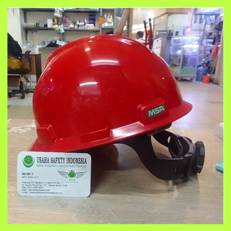 Promo Helm Safety Msa Original Warna Merah Sarang Fastrack Diskon 23% ...