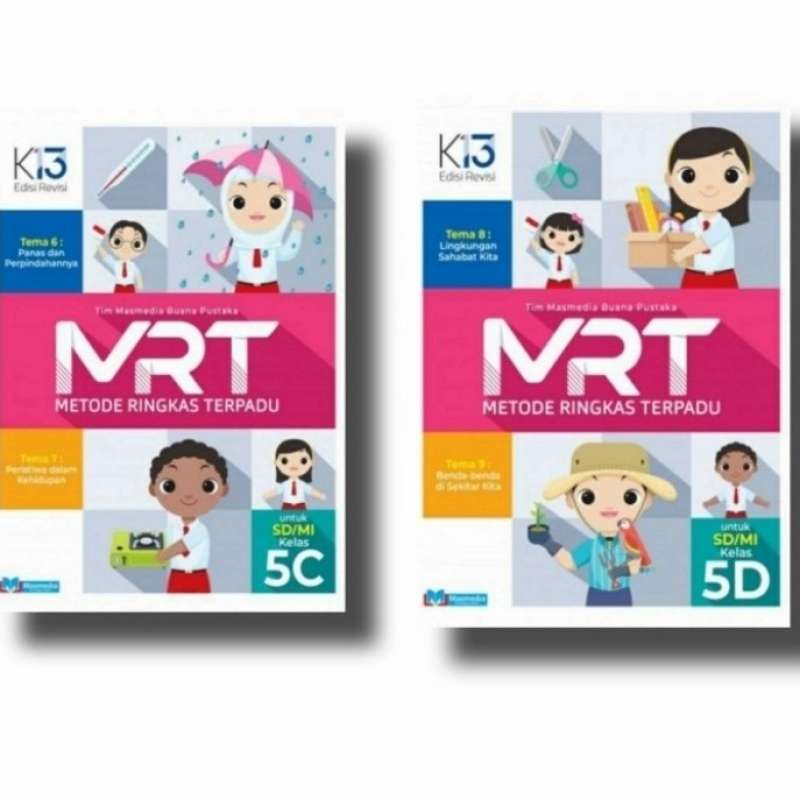 Promo BUKU MRT MASMEDIA 5C, 5D SEMESTER 2 UNTUK SD/MI KELAS V K13 ...