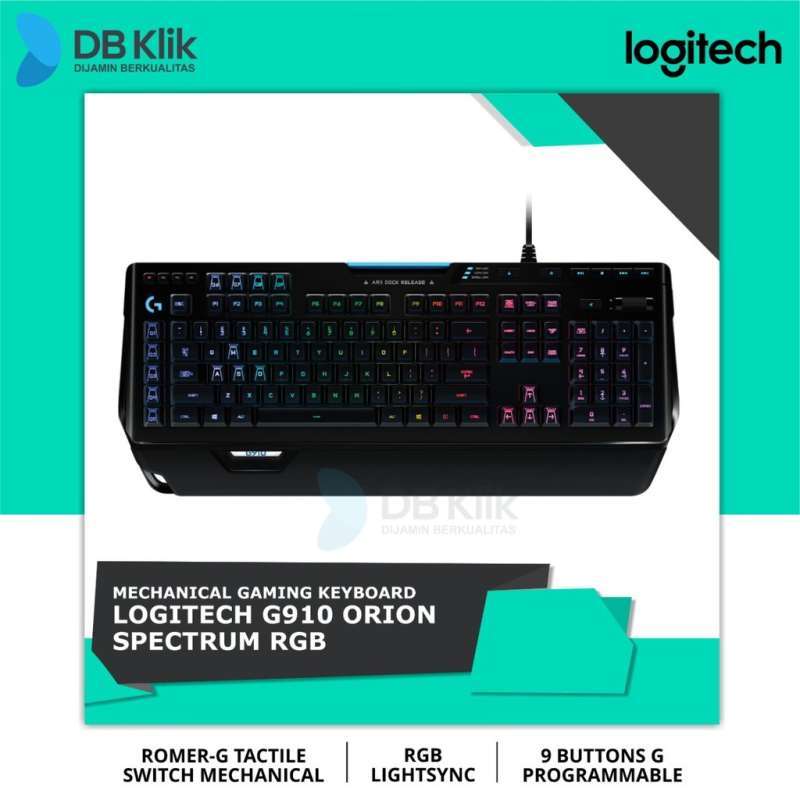 Jual Keyboard Logitech Mechanical Gaming G910 Orion Spctrum RGB - Black ...