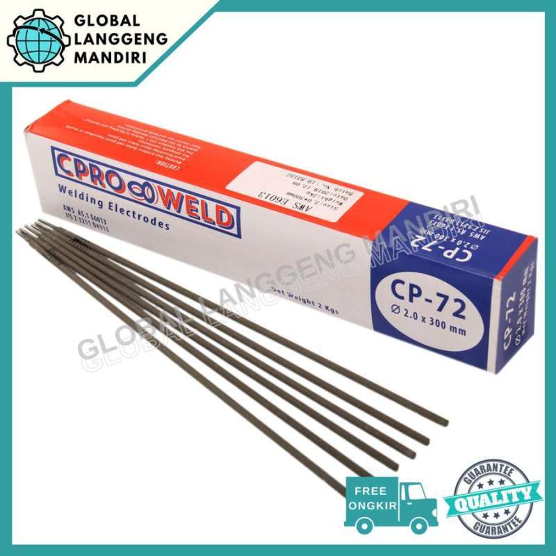 Jual KAWAT LAS CP-72 2.0MM (2KG) CPROWELD / ELECTRODE CP72 2.0 MM BESI ...
