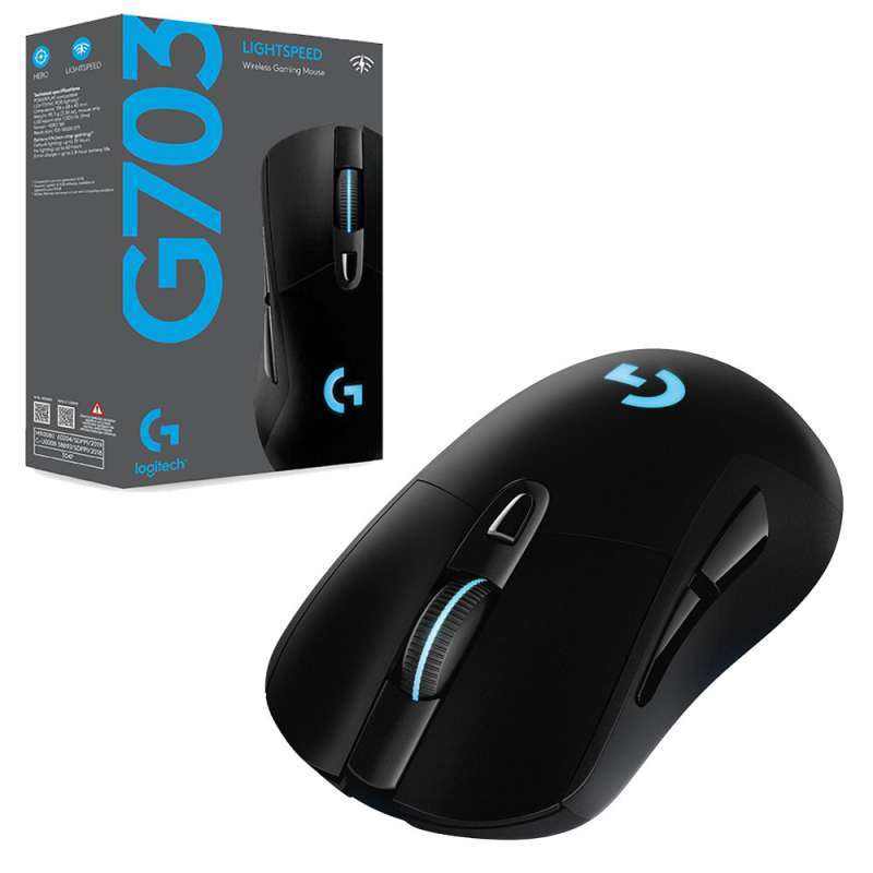 Jual MOUSE WIRELESS GAMING LOGITECH G703 HERO (LIGHTSPEED) - BLACK di Seller ECOMPUTEX - Sambung ...