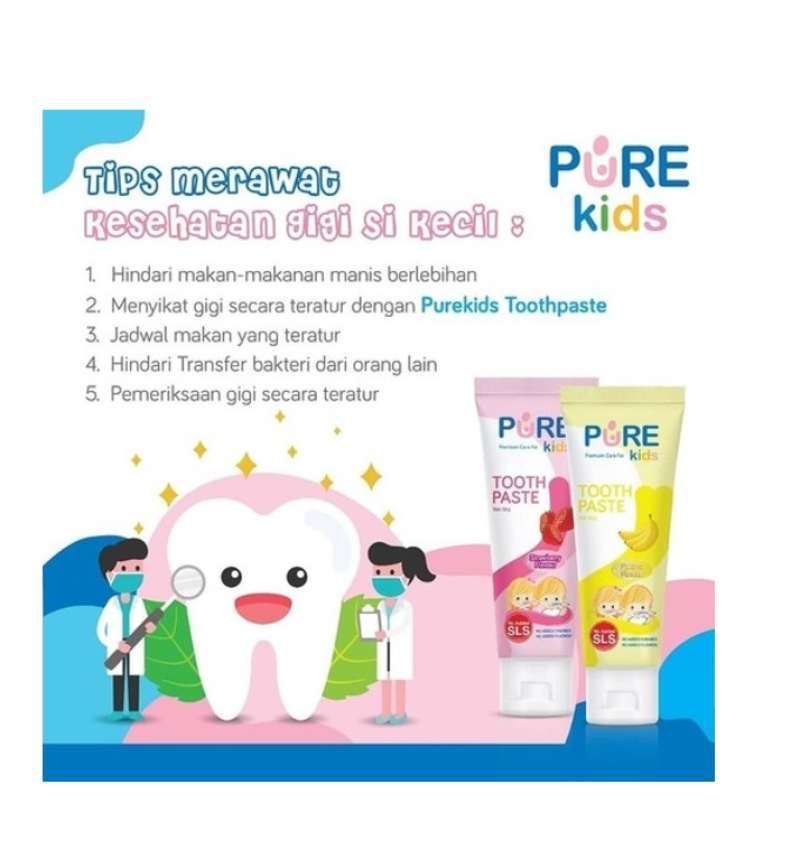 Promo Pure Kids Toothpaste - Strawberry Diskon 12% di Seller A to Z ...