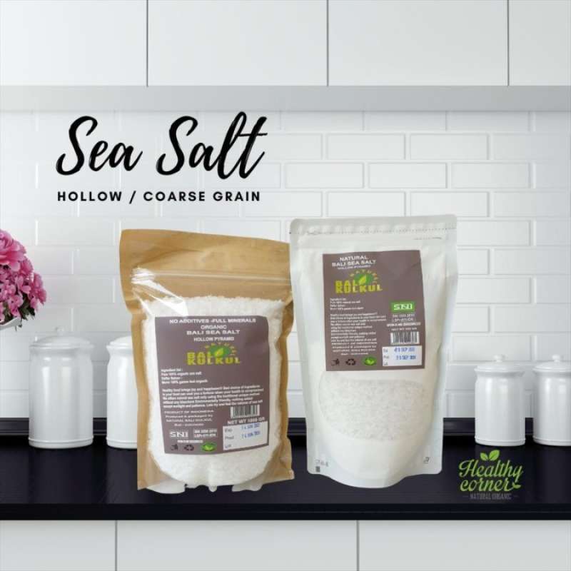 Jual Sea Salt Coarse Grain - Hollow Pyramid - Garam Kosher 500 g Bali ...