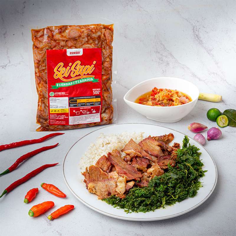 Jual Zensei Sei Sapi Original [500 g] di Seller Sei Sapi Zensei ...