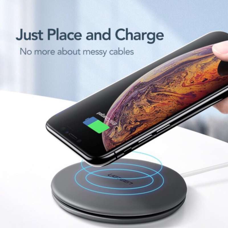 Jual Ugreen Wireless Charger 10W 7.5W Qi Wireless Charging Pad ORIGINAL ...