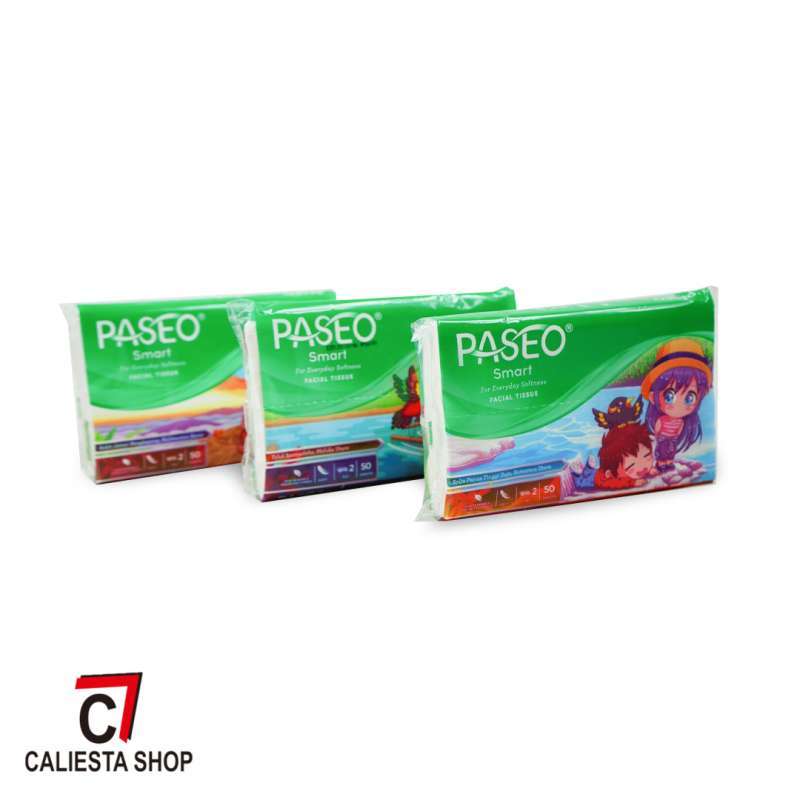 Promo Paseo Smart Travel Pack Facial Tissue 50 Sheets - 2 Ply Diskon 35 ...