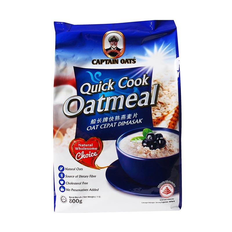 Jual Captain Oats Quick Cook Oatmeal Cereal [800 G] Di Seller Omnia ...