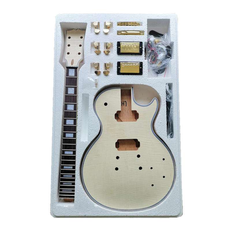 Promo DIY Electric Guitar Kits For LP Style Guitar Okoume Body Diskon ...
