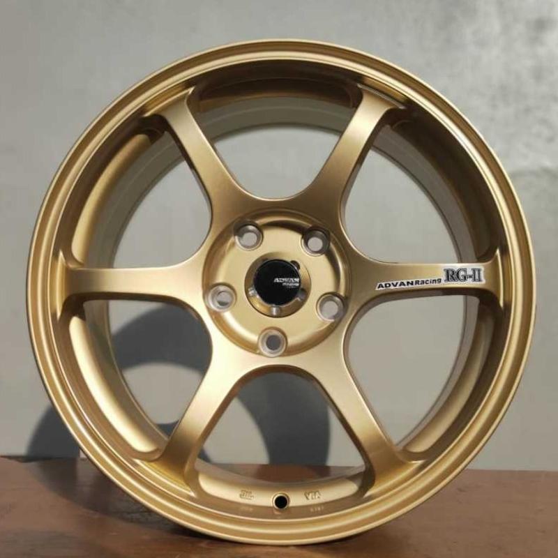 Promo Velg Mobil Advan Rg Ii Ring 17x7.0 Pcd 5x114.3 Et 40 Gold Diskon ...