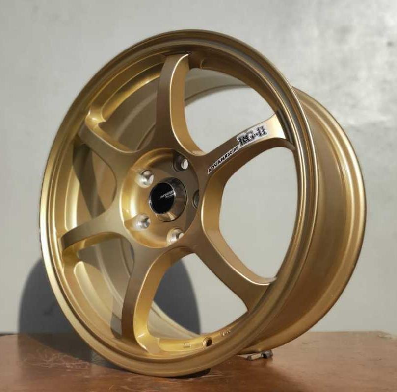 Promo Velg Mobil Advan Rg Ii Ring 17x7.0 Pcd 5x114.3 Et 40 Gold Diskon ...