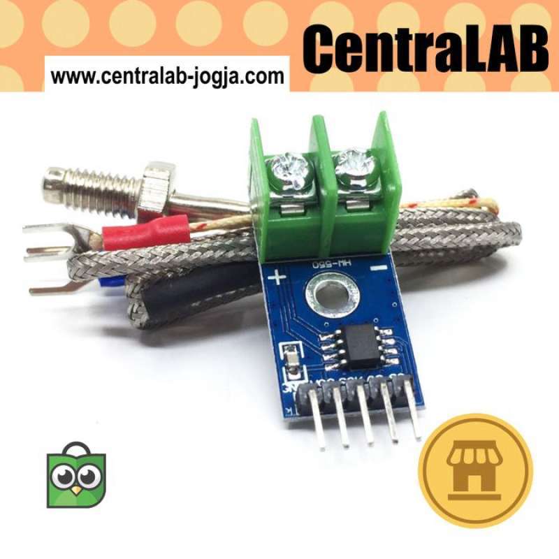 Jual Sensor suhu K Type Thermocouple MAX6675 Module Arduino di Seller ...