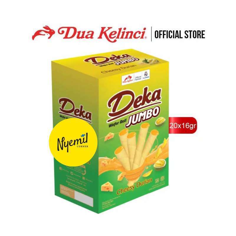 Jual Deka Jumbo Wafer Roll Durian Cheese (isi 20pcs) di Seller Toserba ...