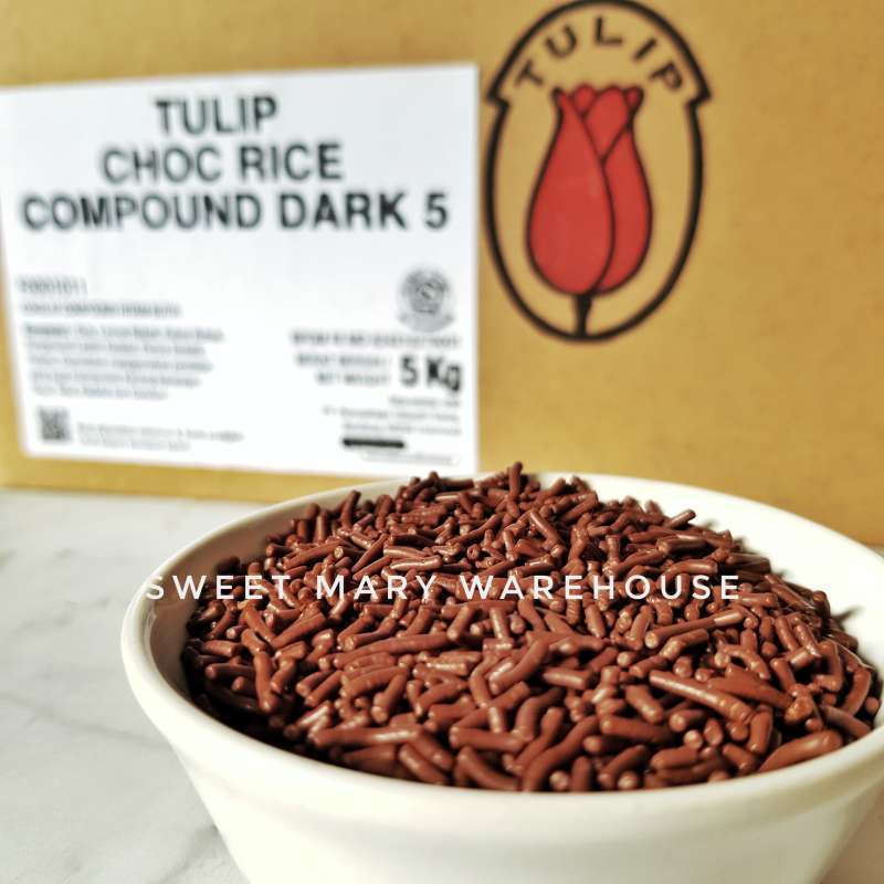 Jual Tulip Meises Chocorice Dark 250gr Chocolate Meses Choco Rice Dark ...