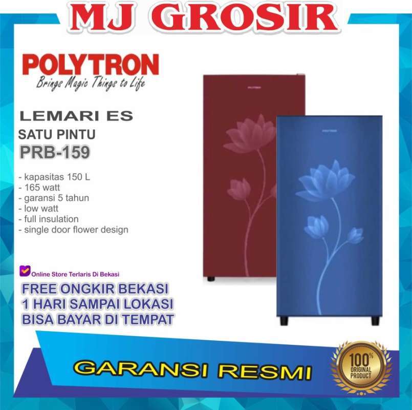 Jual KULKAS POLYTRON PRB 159 LEMARI ES 1 PINTU di Seller MJ GROSIR ...