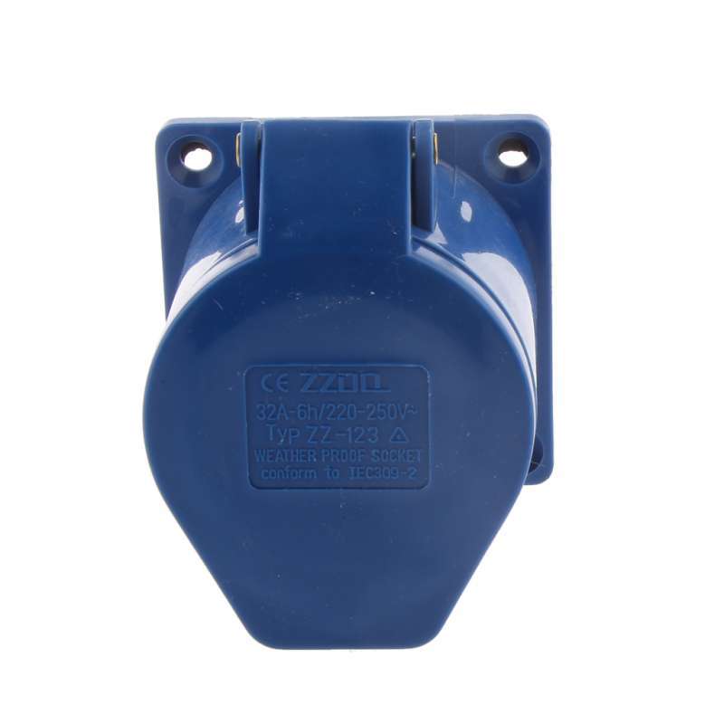 Promo 32 Amp 3Pin Plug & Angled Surface Socket 2P+E 220-250V Waterproof ...