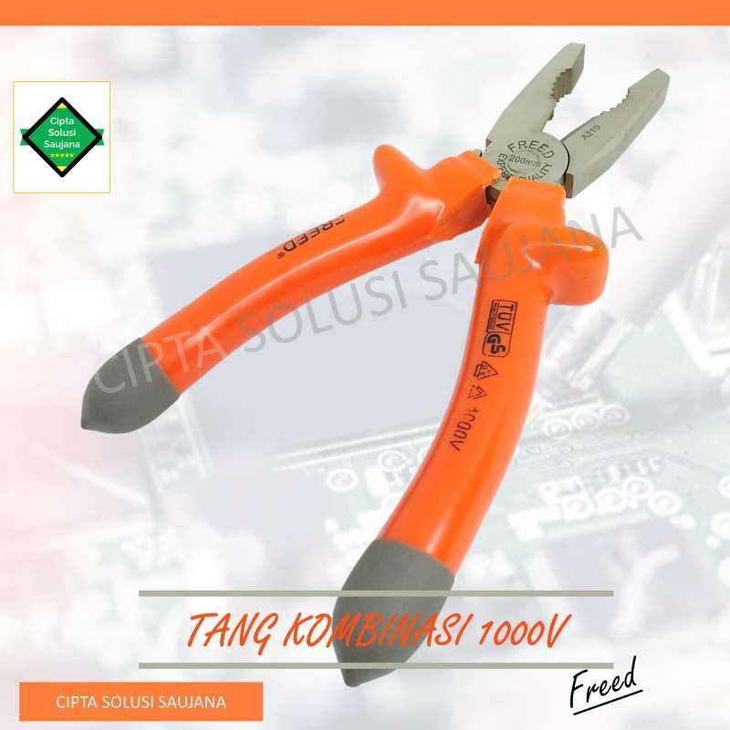 Promo TANG KOMBINASI 8 1000V SATIN TANG INSULASI PLN TANG INSTALASI ...