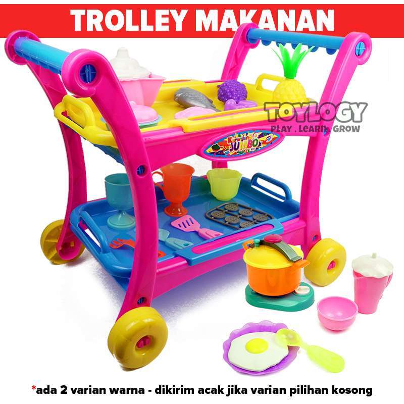 Jual Toylogy Mainan Anak Perempuan Troly Troli Makanan Masak Masakan ...