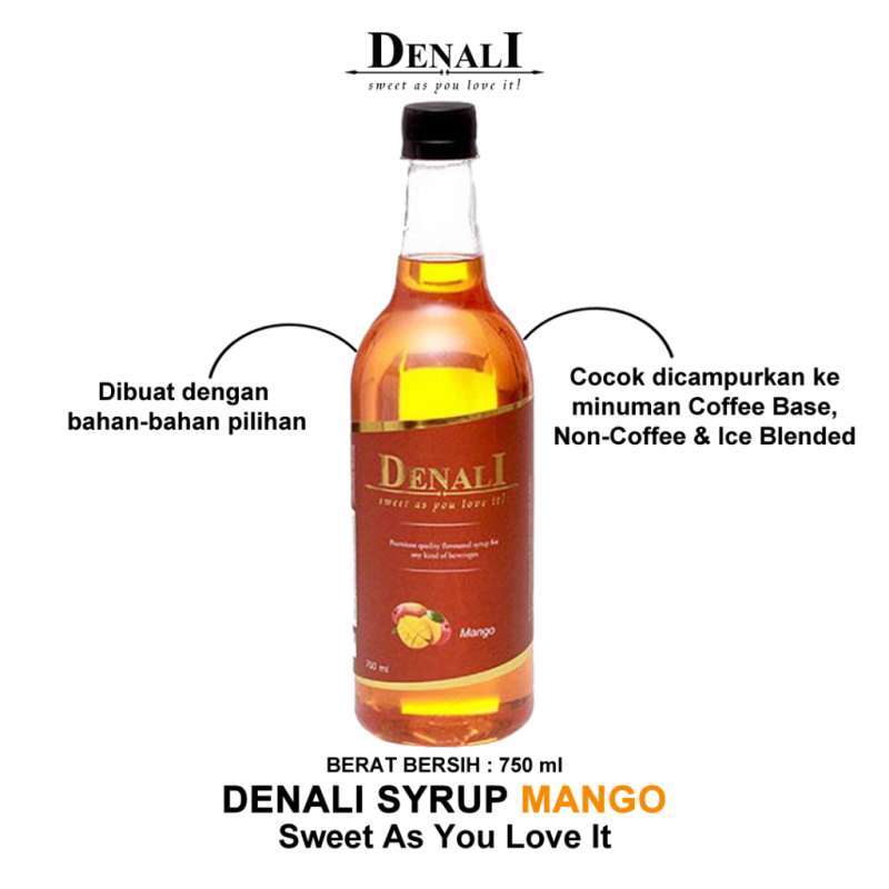 Jual DENALI SYRUP SIRUP DENALI UK RASA MANGO di Seller QR STORE - Kota ...