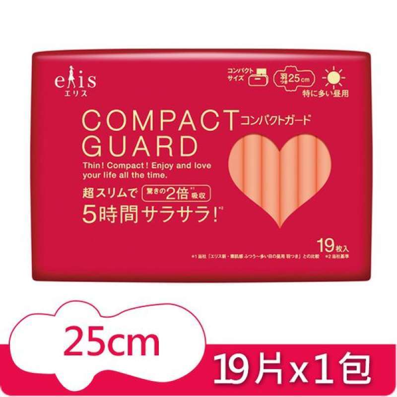 Jual (elis)Japanese king elis Alice COMPACT GUARD GO cute daily ultra-thin 25cm (19 pieces / bag ...