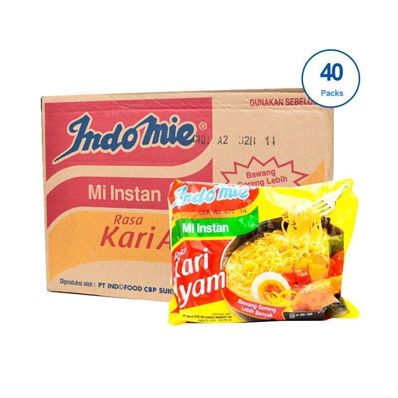 Jual Indomie Rasa Kari Ayam Mie Instan 72g [1dus / 40 Packs] Di Seller ...