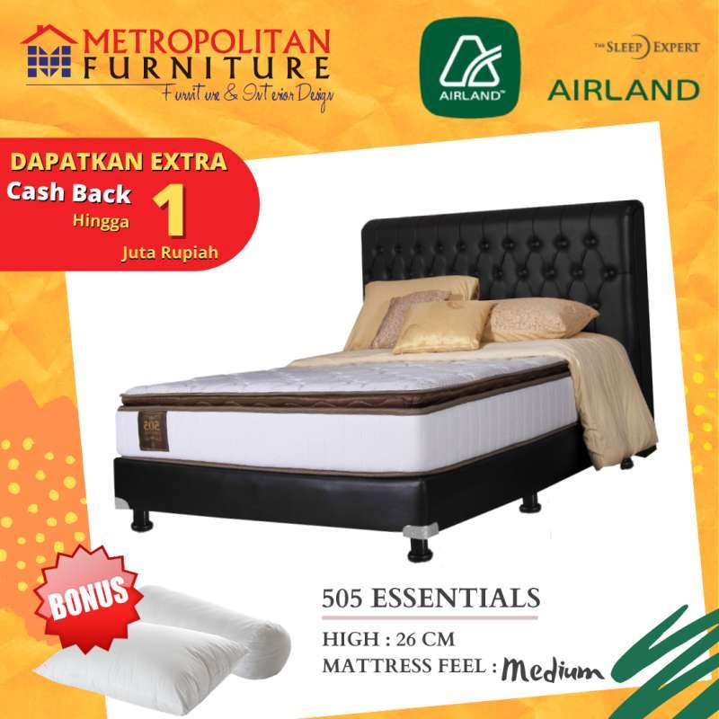 Jual Kasur Springbed AIRLAND 505 Essentials FULL SET Spring bed Matras ...