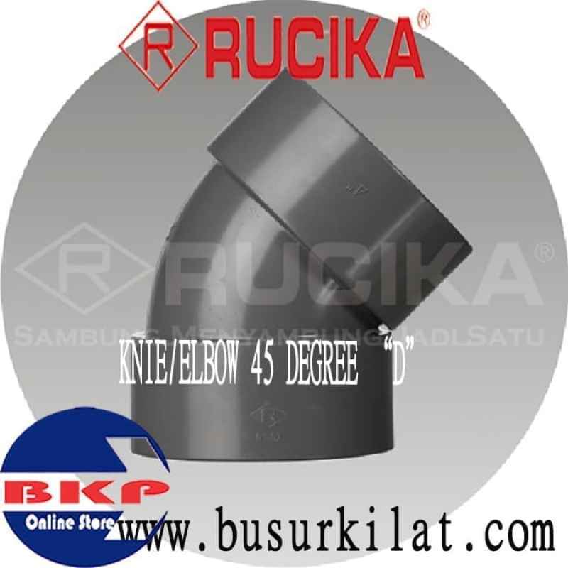 Jual Knie 45 Ukuran 1 1/2 Inch PVC Rucika (D) / Knie Elbow / SAMBUNGAN PIPA di Seller Busur ...