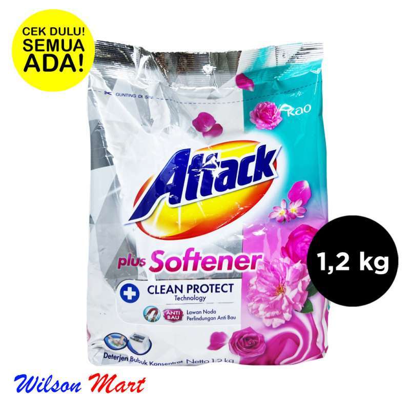 Jual Attack Plus Softener Deterjen [1200 g] di Seller Wilson Mart - Angke, Kota Jakarta Barat ...