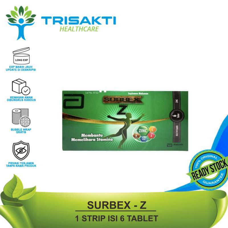 Promo Surbex-Z Tablet Multivitamin [1 Strip isi 6 Tablet] Diskon 15% di ...