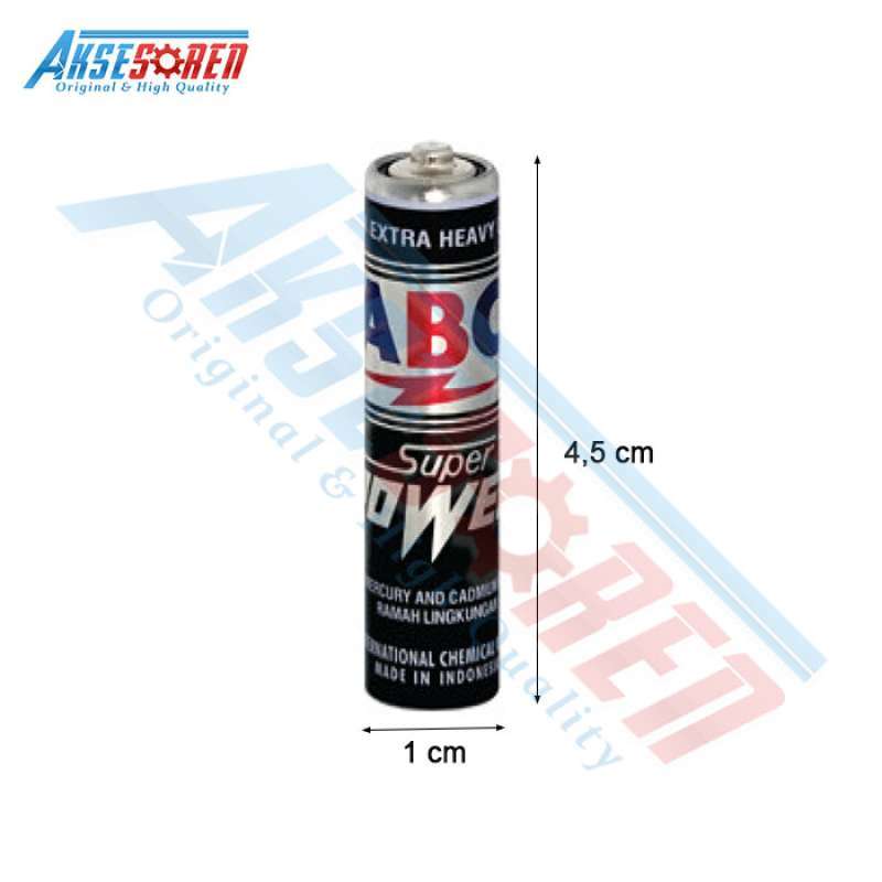 Jual [original] Baterai Kecil Abc Super Power Tipe Aaa / Battery Ukuran ...