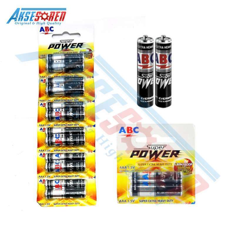 Jual Original Baterai Kecil Abc Super Power Tipe Aaa Battery Ukuran A Pcs Di Seller