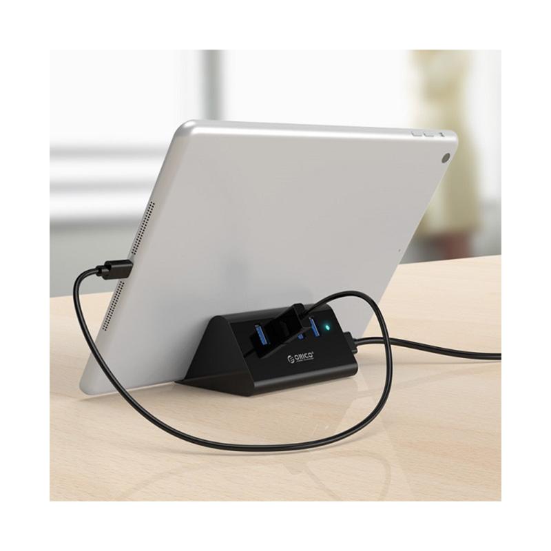 Jual ORICO SHC-U3 USB Hub with Holder - Hitam [4 Ports/ USB 3.0/ 5 Gbps ...