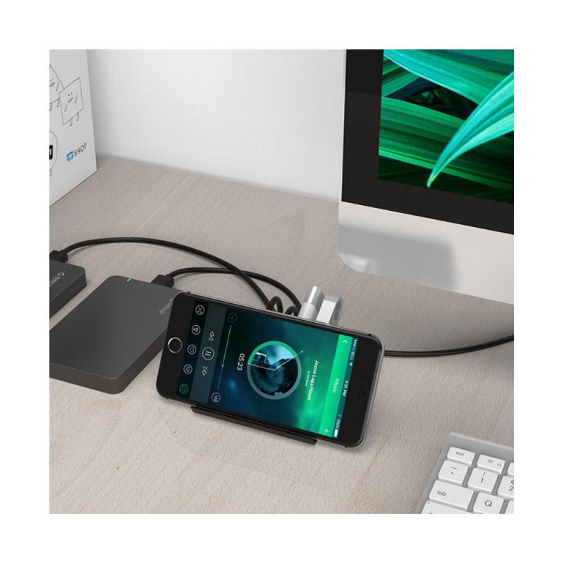 Jual ORICO SHC-U3 USB Hub with Holder - Hitam [4 Ports/ USB 3.0/ 5 Gbps ...