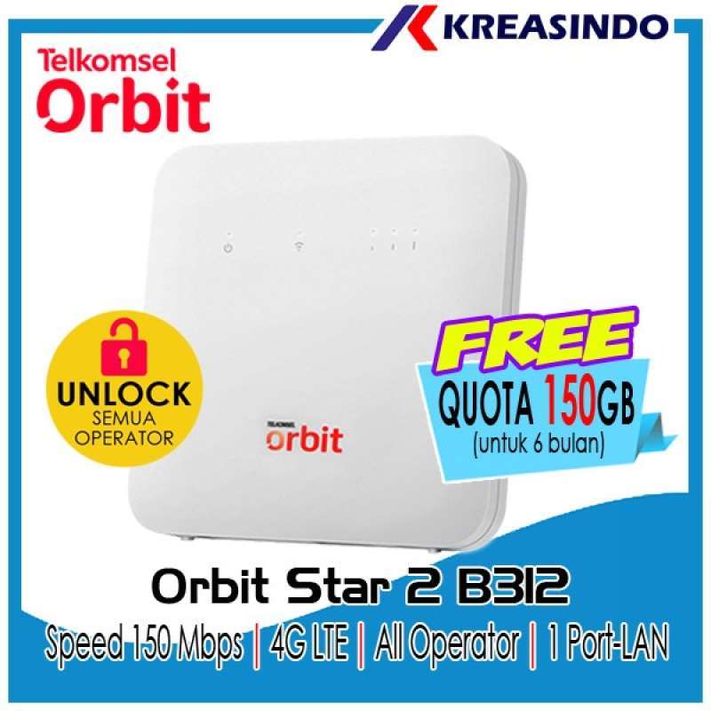 Jual Telkomsel Orbit Star 2 Bonus Data Kuota Huawei B312 Modem Router ...