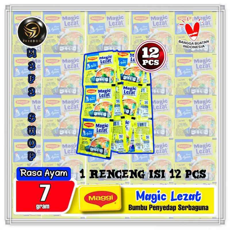 Jual Maggi Magic Lezat Bumbu Penyedap Rasa Ayam Sachet - 7 gr (Kemasan ...